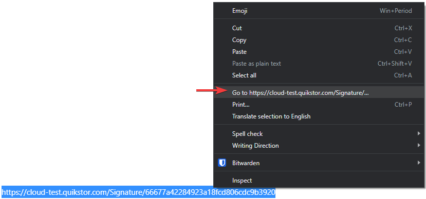 E-Sign Link is not Clickable – QuikStor