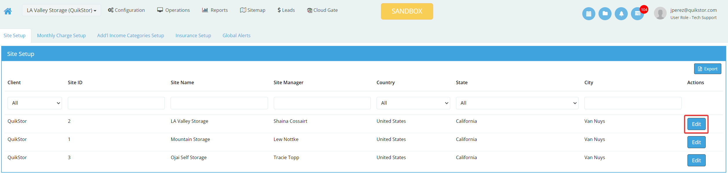 Configuring Admin Fee – QuikStor