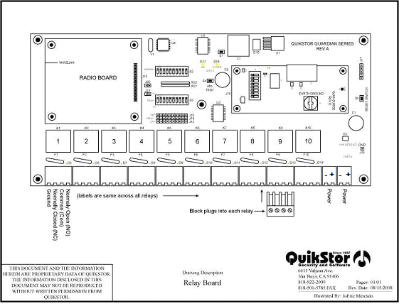 Relay Board Diagram – QuikStor