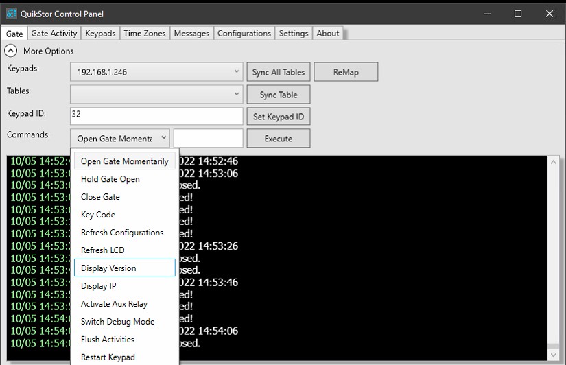 QuikStor Control Panel - Operations – QuikStor